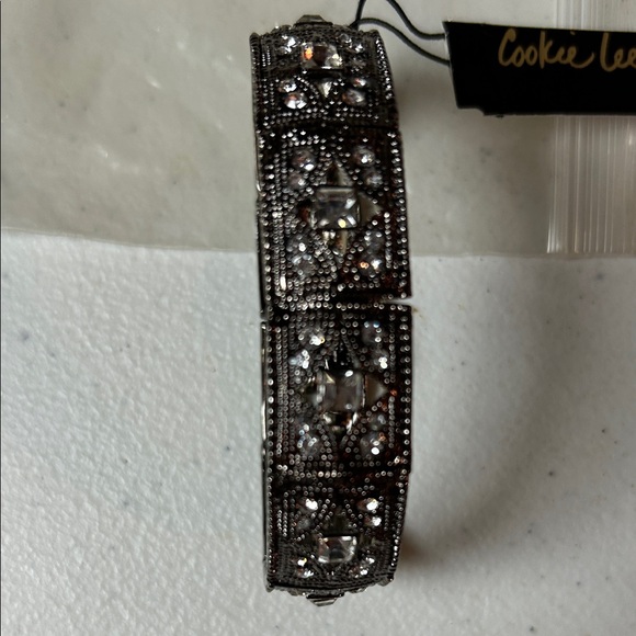 Cookie Lee | Jewelry | Cookie Lee Elegant Silver Bracelet With Clear ...